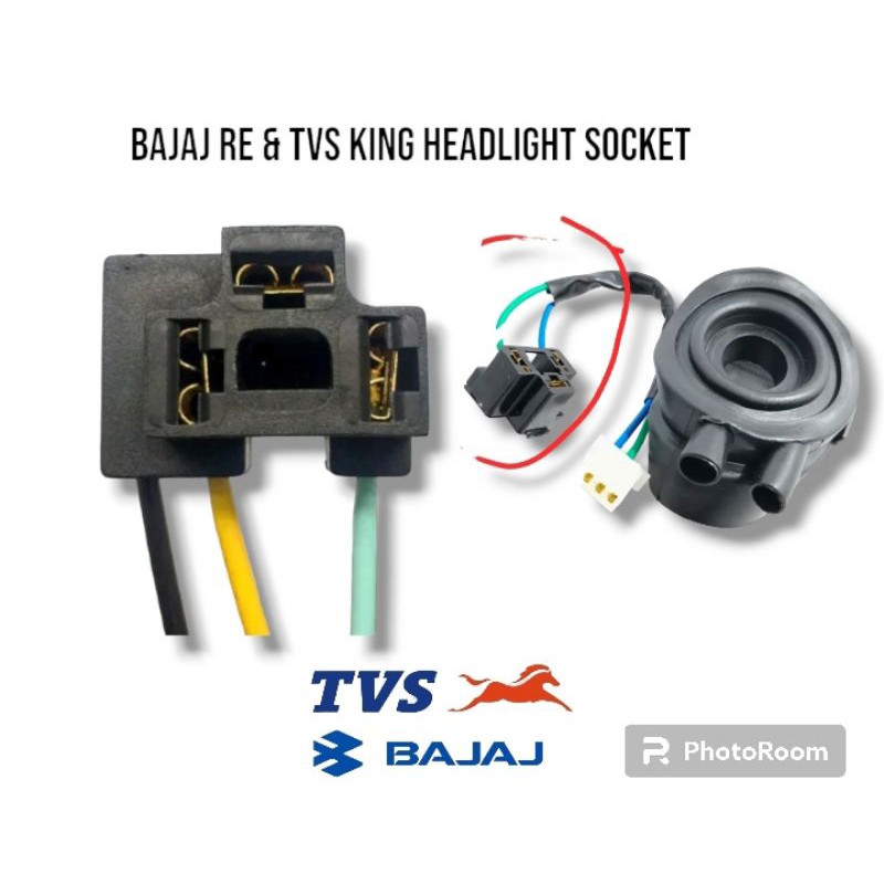 Bajaj Re TVS King Headlight socket (Sold per pieces) | Shopee Philippines