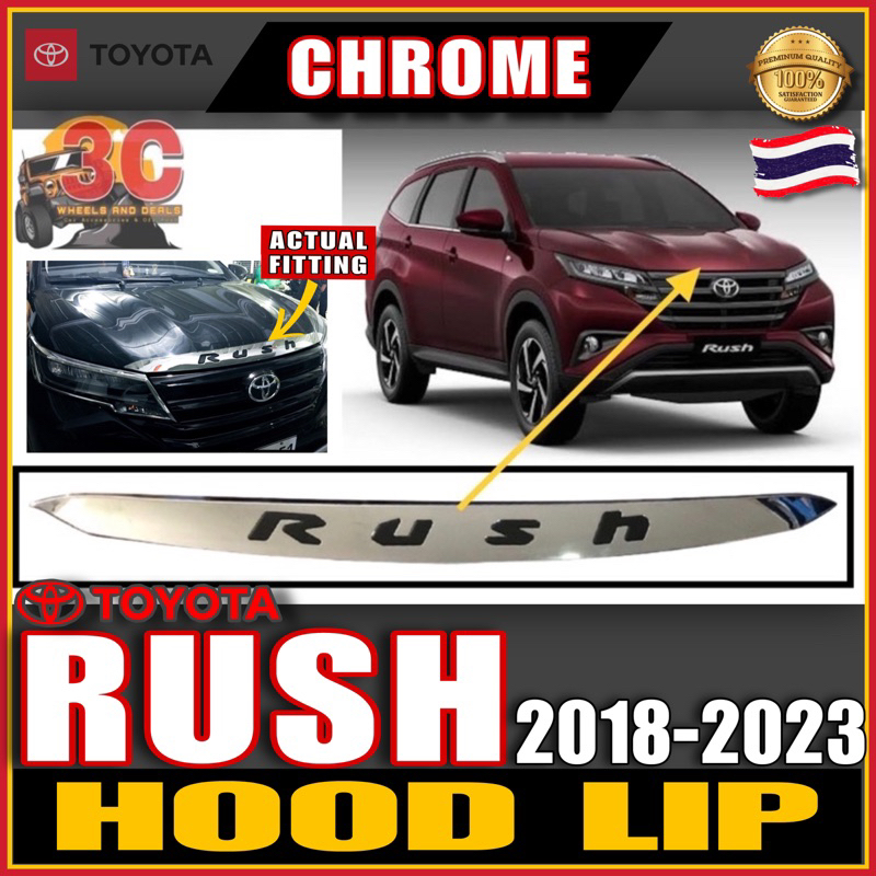 TOYOTA RUSH 2018-2023 HOODLIP/HOOD END/HOOD GUARD (toyota rush ...