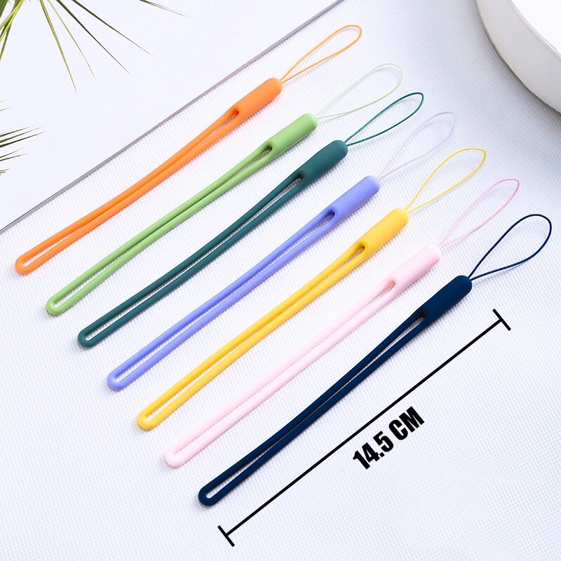 Candy Color Wrist Straps Hand Silicone Lanyard Phone Camera Cord Chain ...