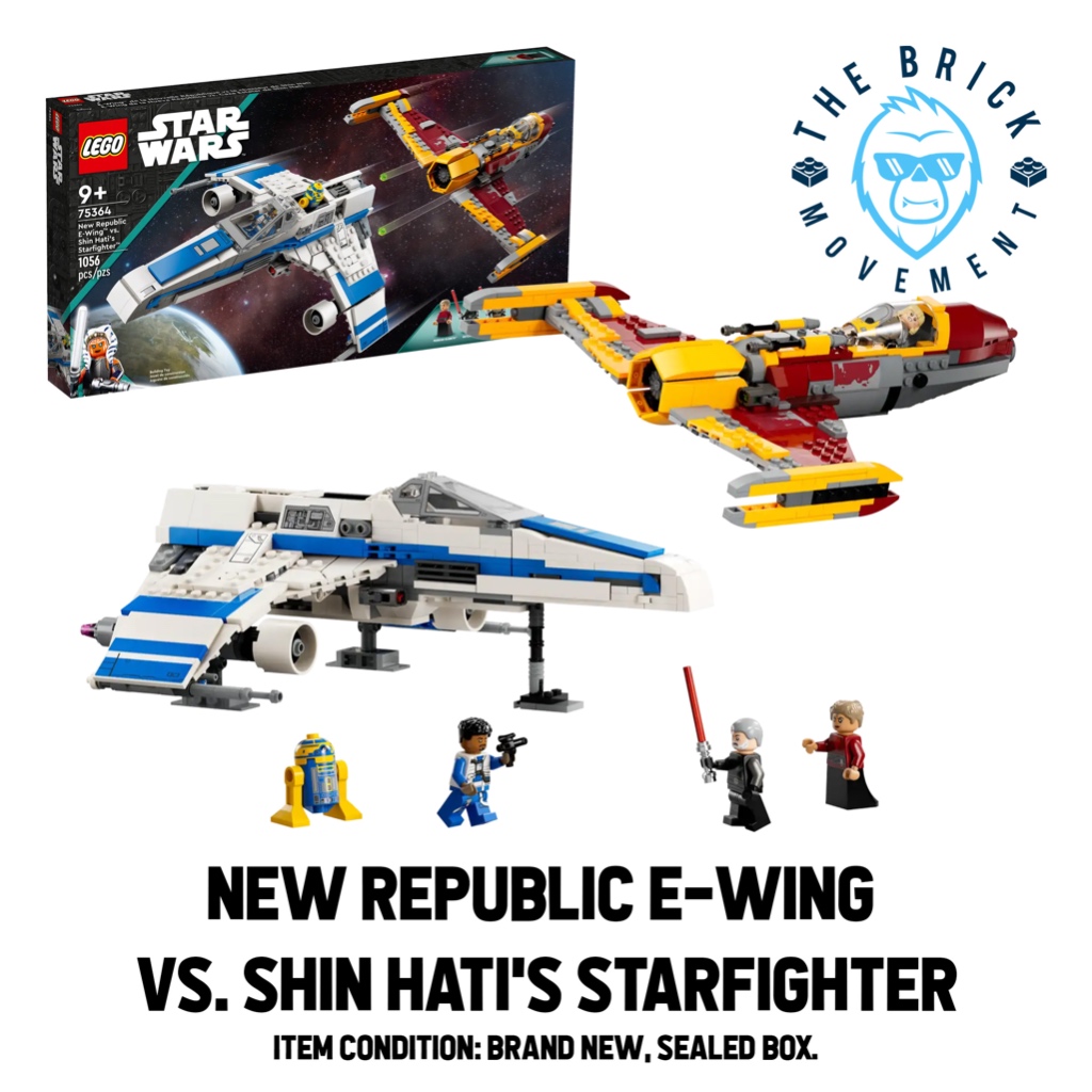 LEGO® STAR WARS 75364 New Republic E-Wing vs. Shin Hati's Starfighter ...
