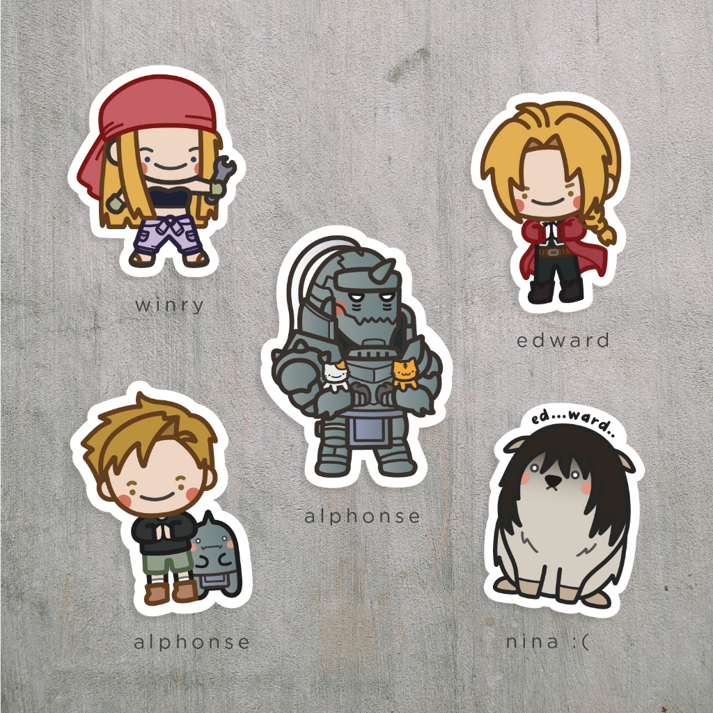 Fullmetal Alchemist Brotherhood Sticker Pack | Shopee Philippines