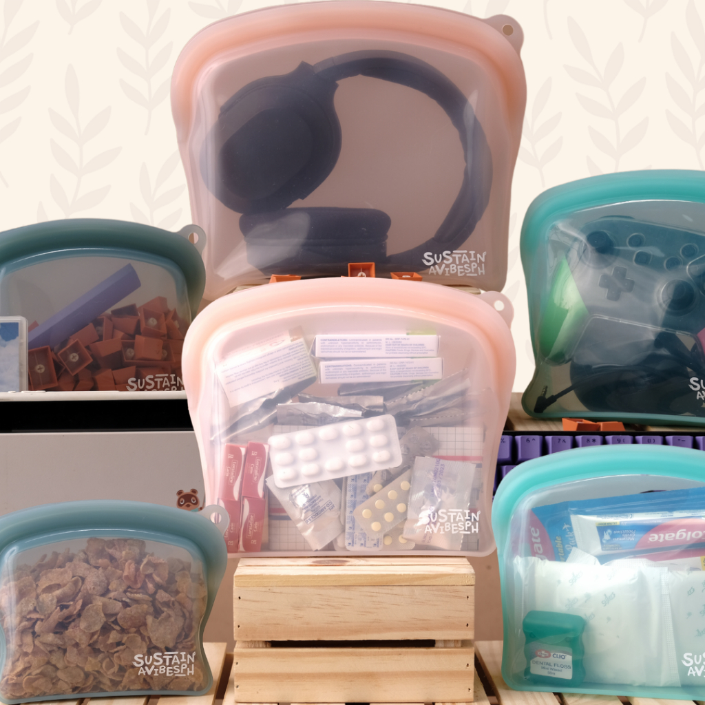 Premium Eco Silicone Pouches - 2000 ml (FDA Food Grade Certified ...