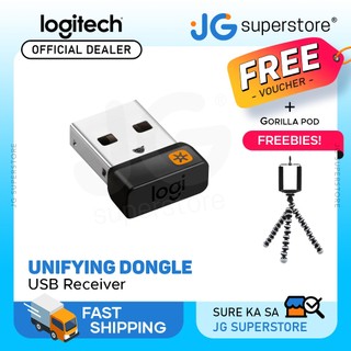Logitech Unifying Receiver Dongle 2.4GHz Wireless Connect Up to 6 ...