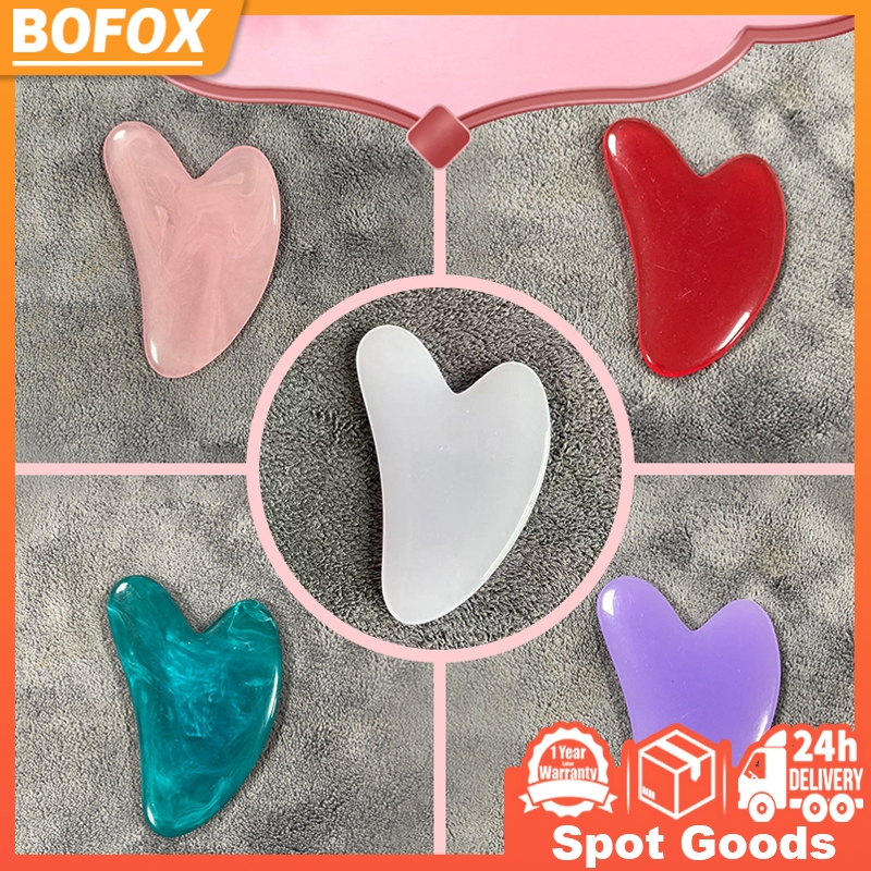 Natural Resin Scraper Rose Quartz Facial Scraping Tool Massage Stone ...