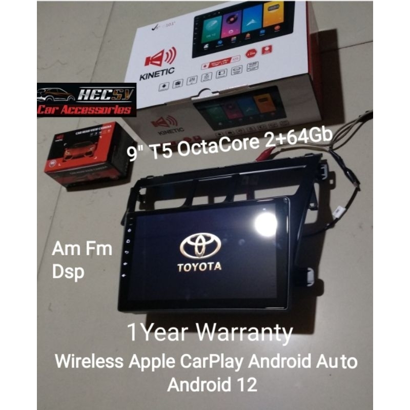 2007 to 2012 Vios Batman Android Head Unit KINETIC APPLE CARPLAY ...