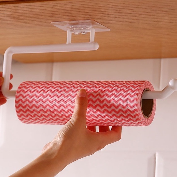 Tissue Hanger Plastic Paper Roll Holder Wall Mounted Towel Storage Rack ...