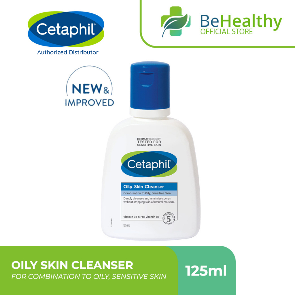 Cetaphil Oily Skin Cleanser 125ml [for Sensitive Pimple And Acne
