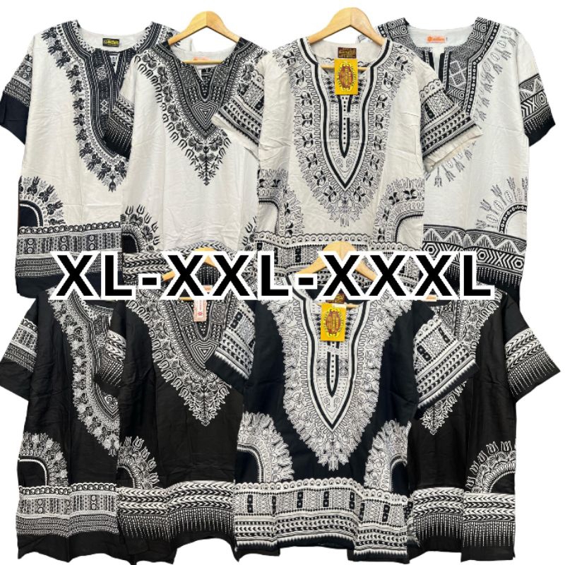 JUMBO DASHIKI BOHEMIAN KAHYANGAN/AVENIO XXL SIZE/ BATIK TSHIRT/ POLO ...