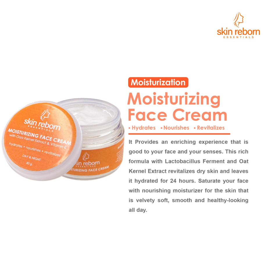 Skin Reborn Moisturizing Cream 30g with Oat Kernel Extract & Vitamin E ...