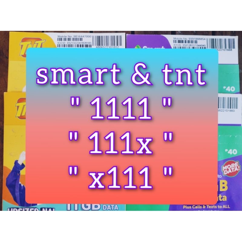 1x 111 SMART TNT SPECIAL VANITY SIM | Shopee Philippines