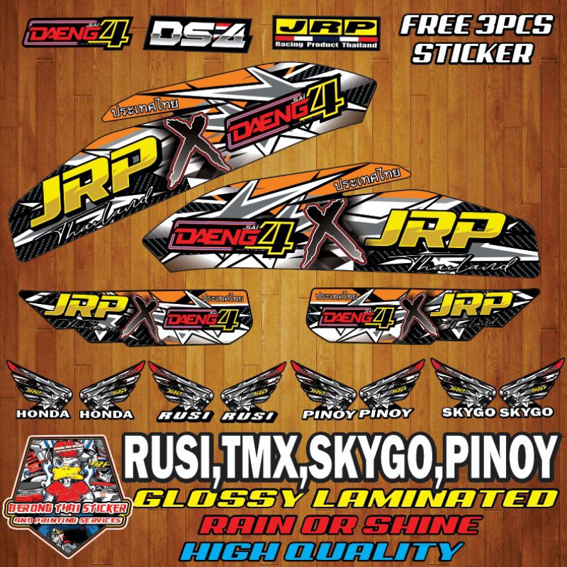 Rusi Tmx155 Skygo Pinoy Ds4 X Jrp Decals Laminated | Shopee Philippines