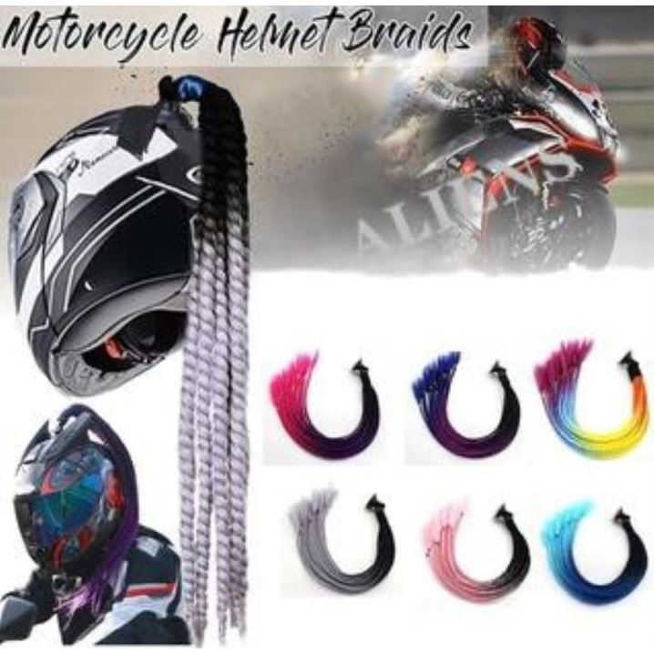 Braid Ramp Gradient Helmet Hair Braid Motor Accessories Motorcycle ...