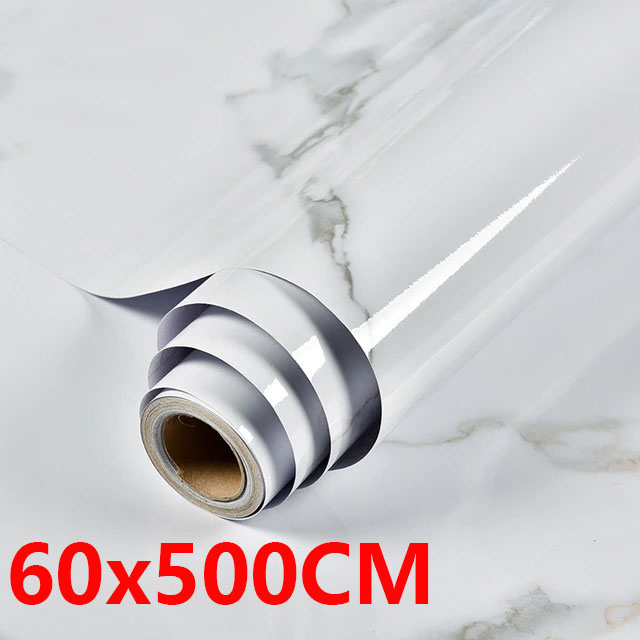 Width Marble Wallpaper Contact Paper Waterproof Oil-proof Wall Stickers PVC Self Adhesive ...