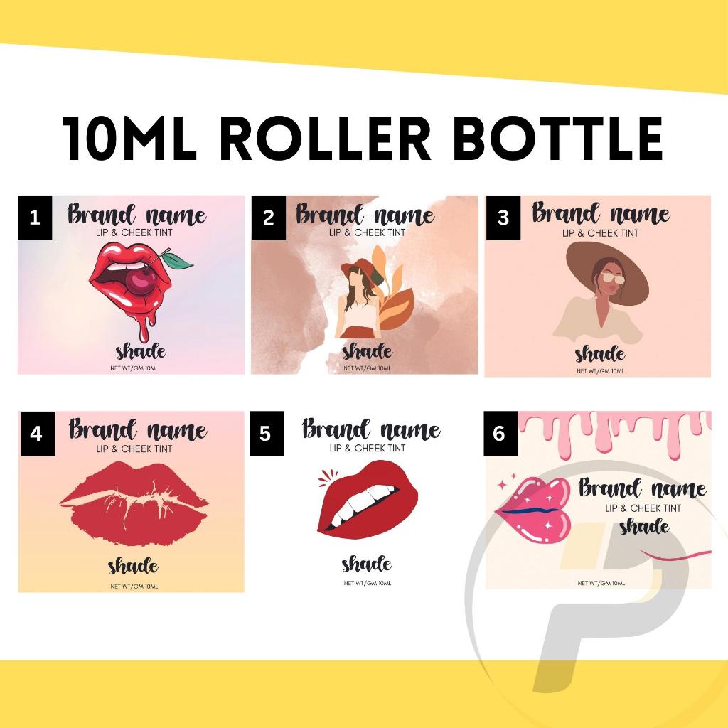 10ML/5ML/3ML STICKER LABEL FOR LIP & CHEEK TINT / LIP GLOSS (FREE ...