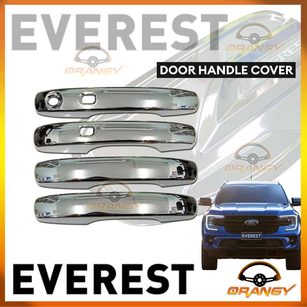 FORD Everest 2023 to 2024 Door Handle Cover Chrome w/ Smart Key ( Car ...