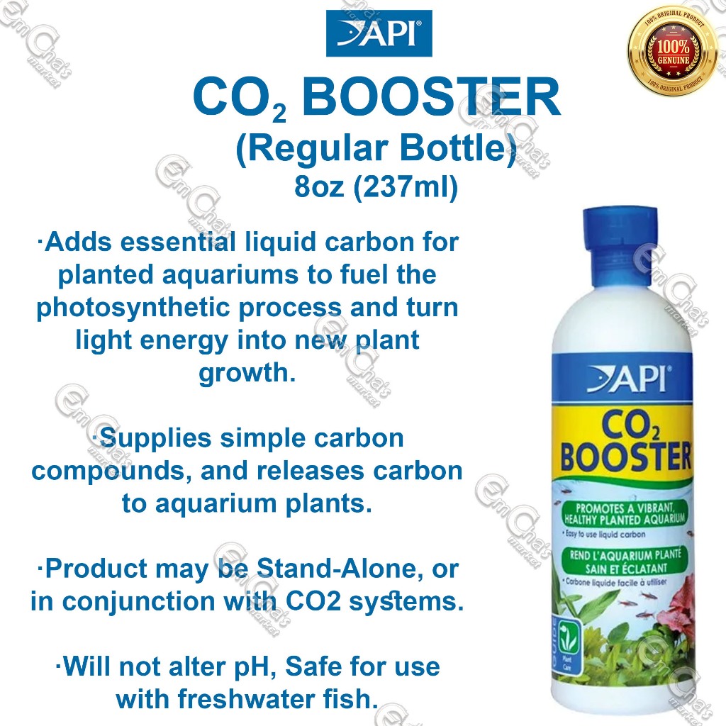API CO2 Booster (8oz Regular) Liquid Carbon for Aquarium Plant Growth ...