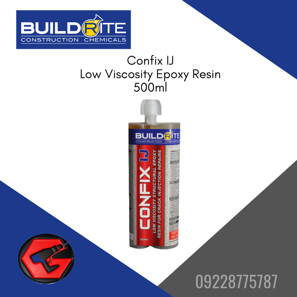 BUILDRITE CONFIX IJ Low Viscosity Structural Epoxy Resin 500ml | Shopee Philippines