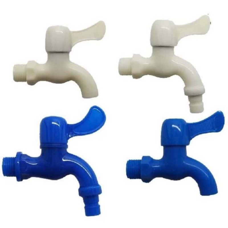 Pvc Faucet White and Blue | Shopee Philippines