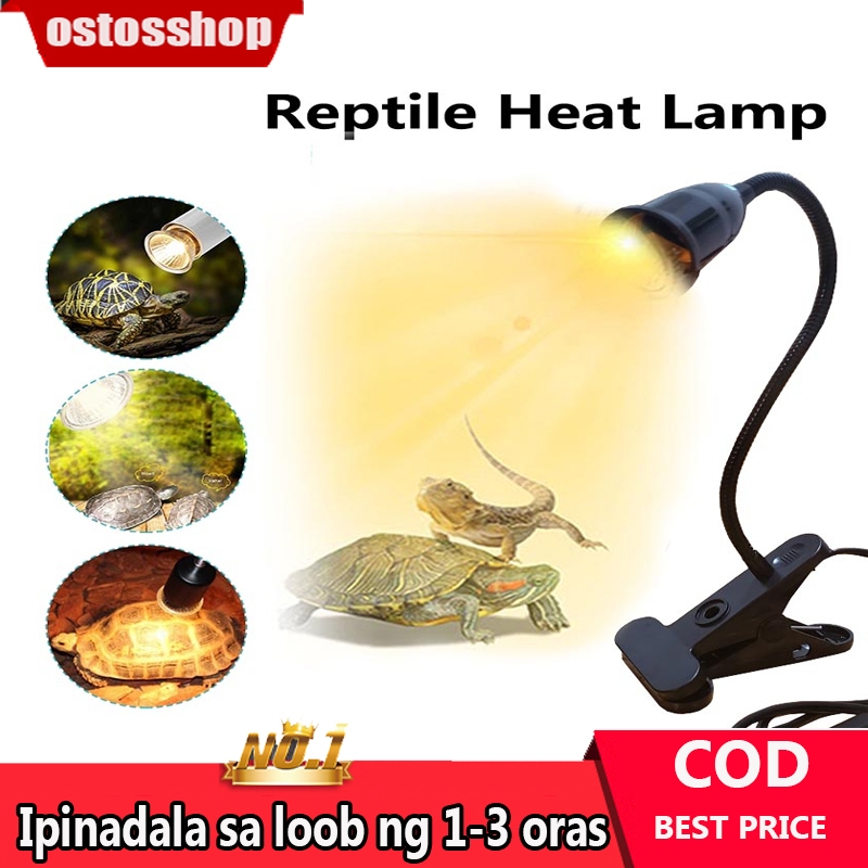 E27 Reptile Heat Lamp UVA UVB Reptile Light with Holder&Switch ...