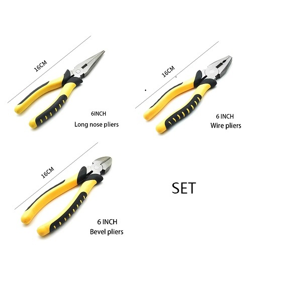6 Inches Heavy Duty Pliers Tool Standard Pliers Cutter Longnose Road ...