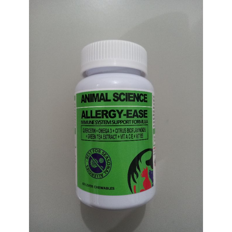 ANIMAL SCIENCE ALLERGY- EASE (60 Liver chewables) | Shopee Philippines