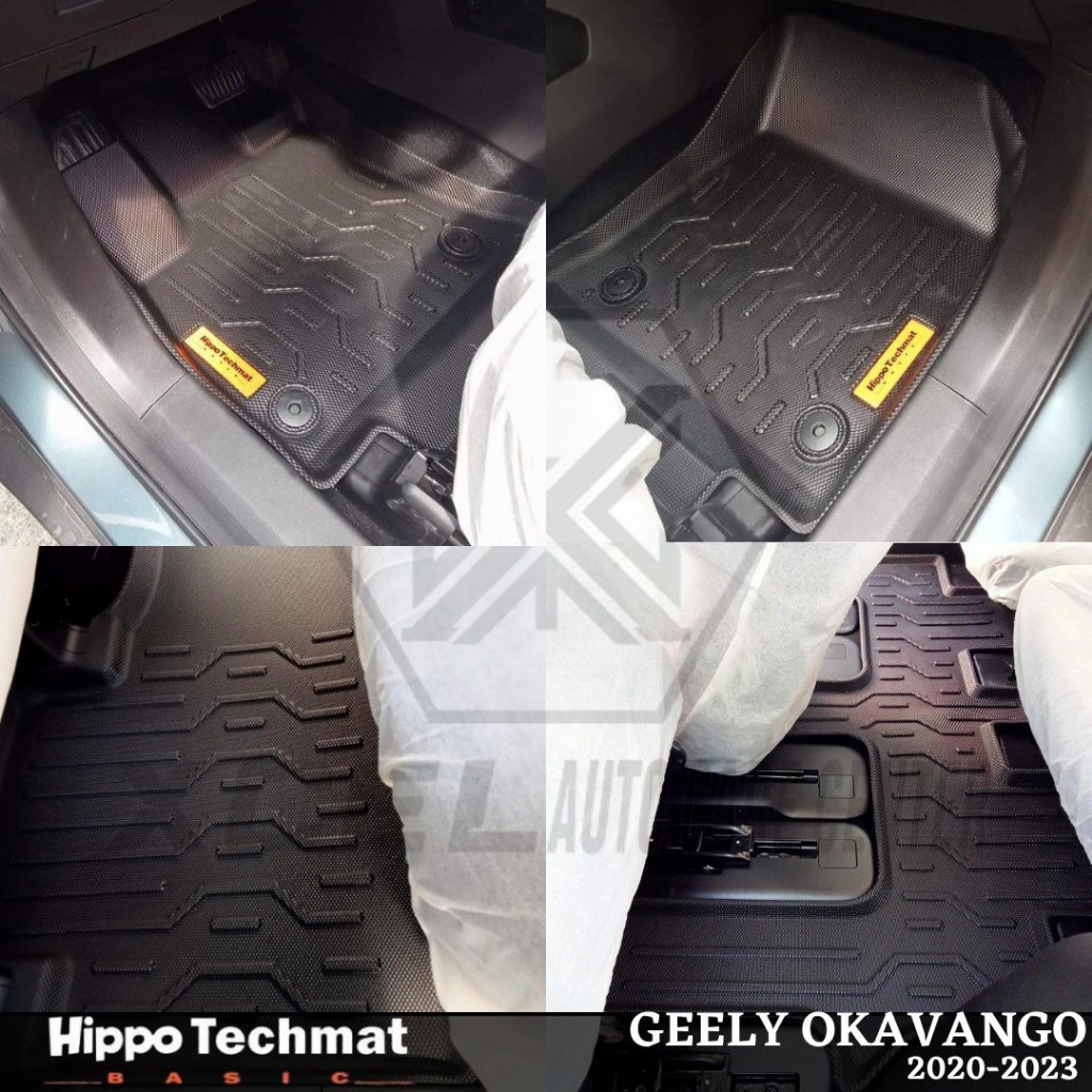 GEELY OKAVANGO 2020-2024 HIPPO TECHMAT BASIC DEEP DISH CAR MATS ...