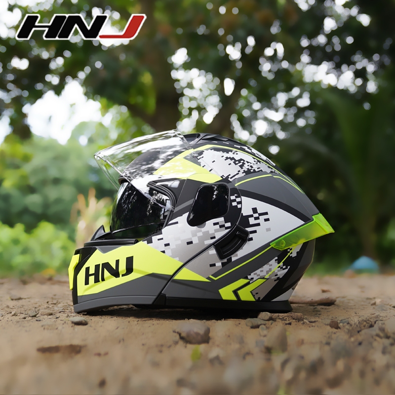 HNJ 937 Modular Helmet Full Face for motorcycle Dual Visor Unisex ...