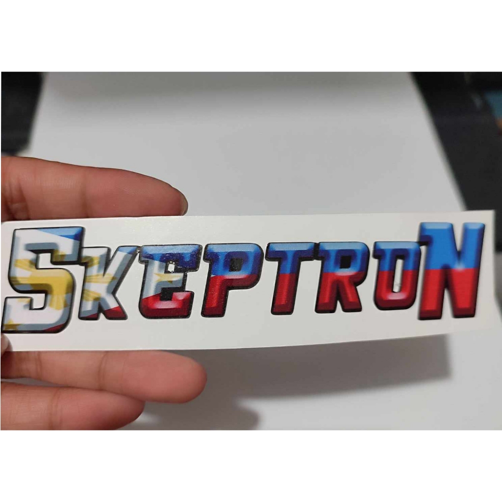 AKP SKEPTRON PRINTED CUT STICKER WITH TRANSFER TAPE | Shopee Philippines
