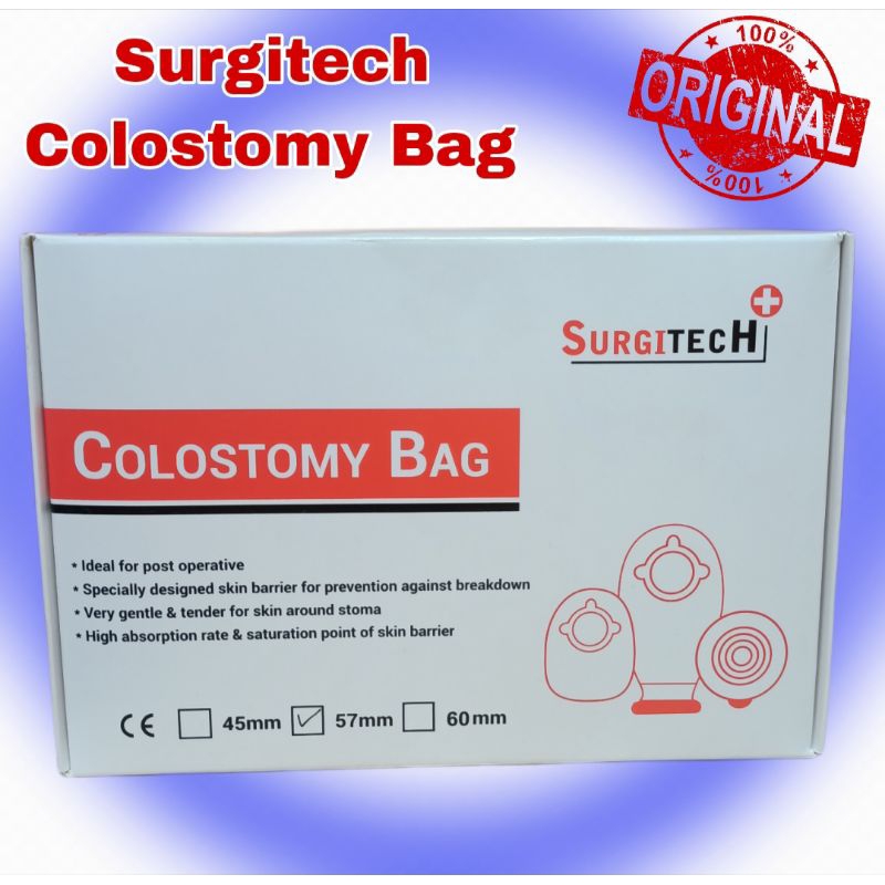 Colostomy Bag by Surgitech 57mm ( Sold per Box=10pcs) | Shopee Philippines