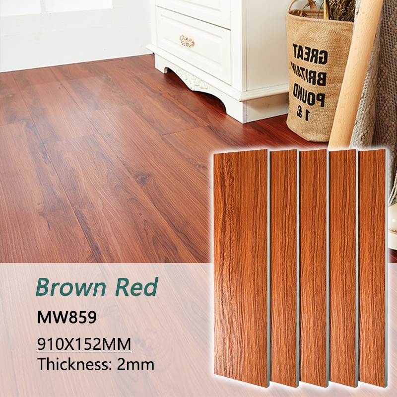 Wood Grain Floor Self Adhesiv Tiles For Flooring Stickers PVC ...