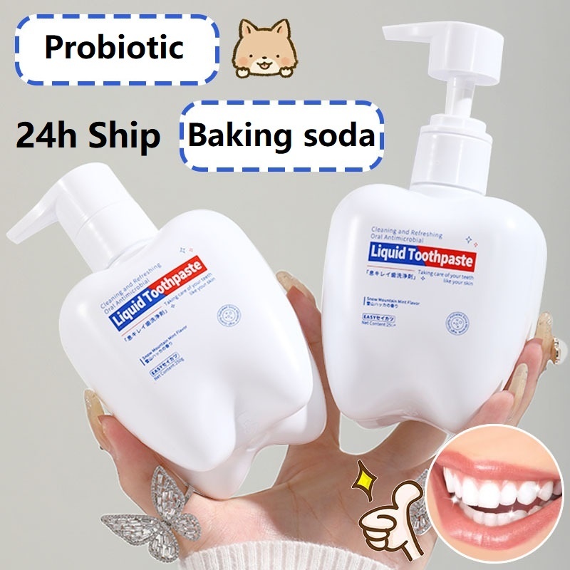 Teeth whitening Probiotic Baking Soda mint Toothpaste Removes Teeth ...