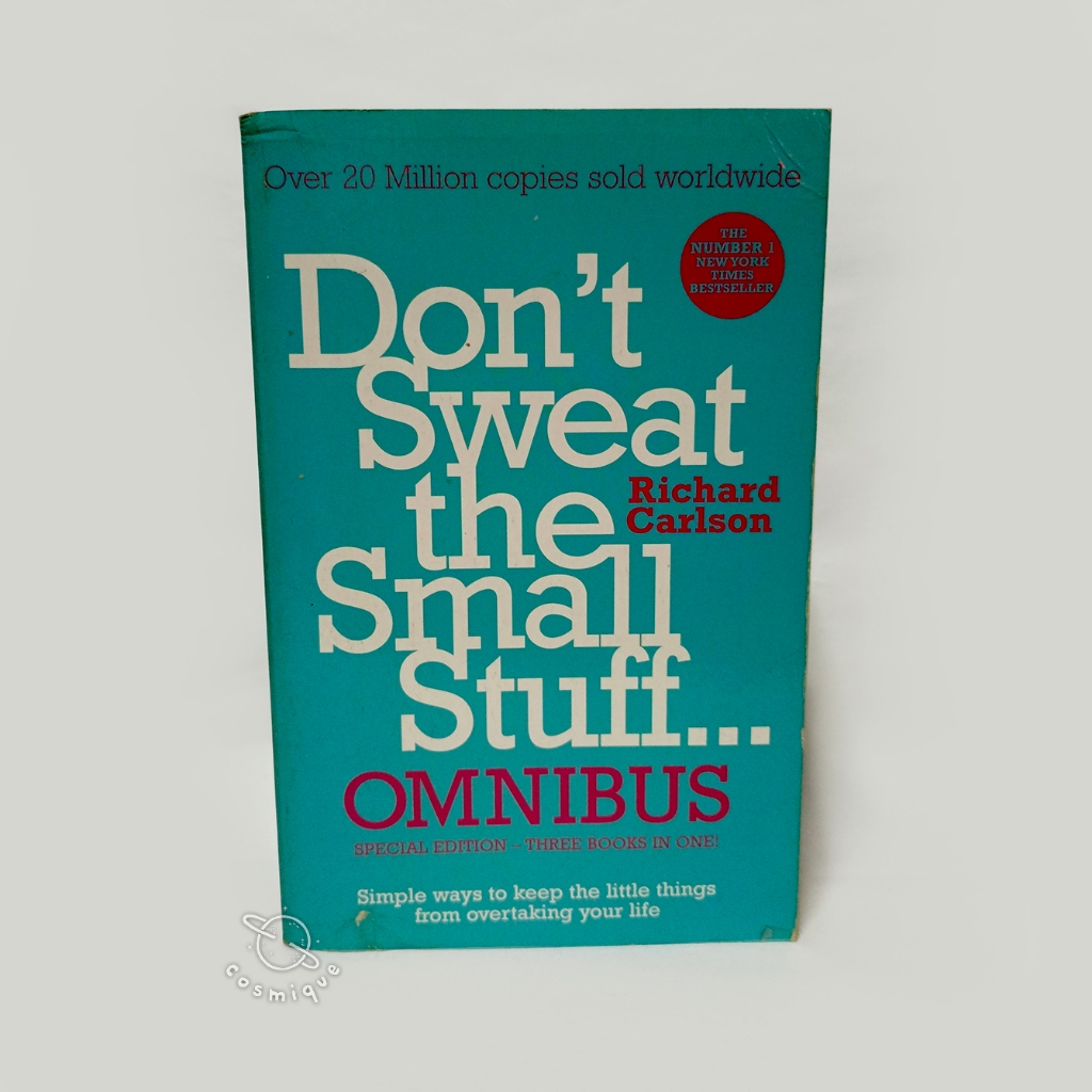 Don't Sweat The Small Stuff by Dr. Richard Carlson - (SELF-HELP BOOK ...