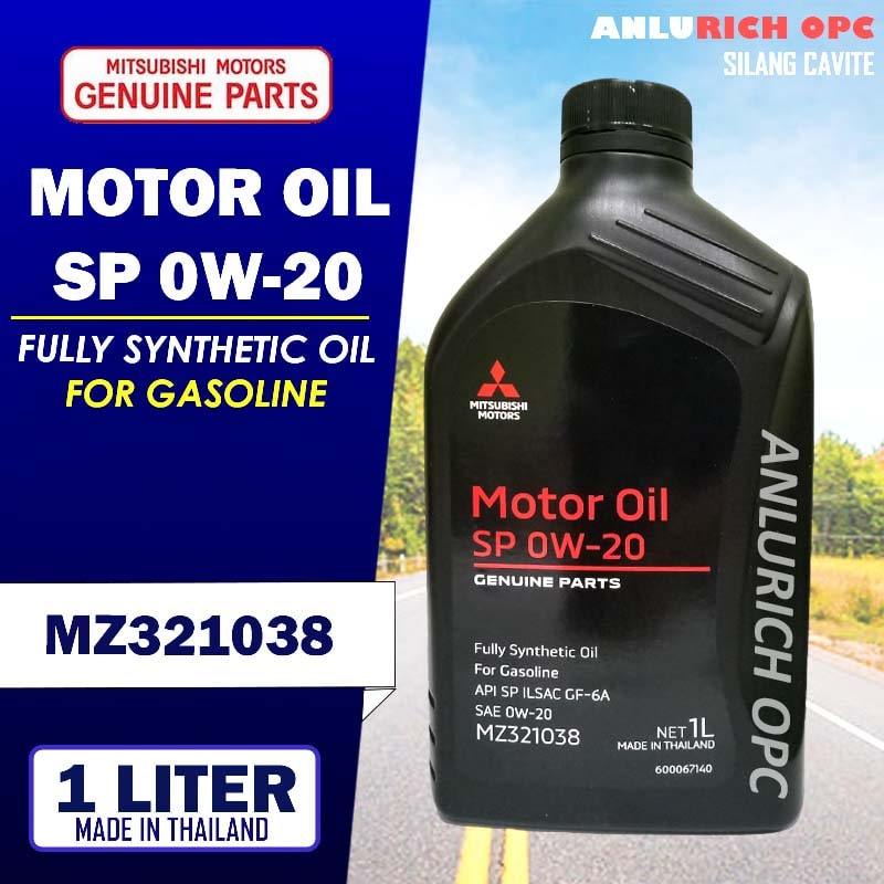 MITSUBISHI GENUINE PARTS MOTOR OIL SP 0W-20 FOR GASOLINE 1 LTR PN ...