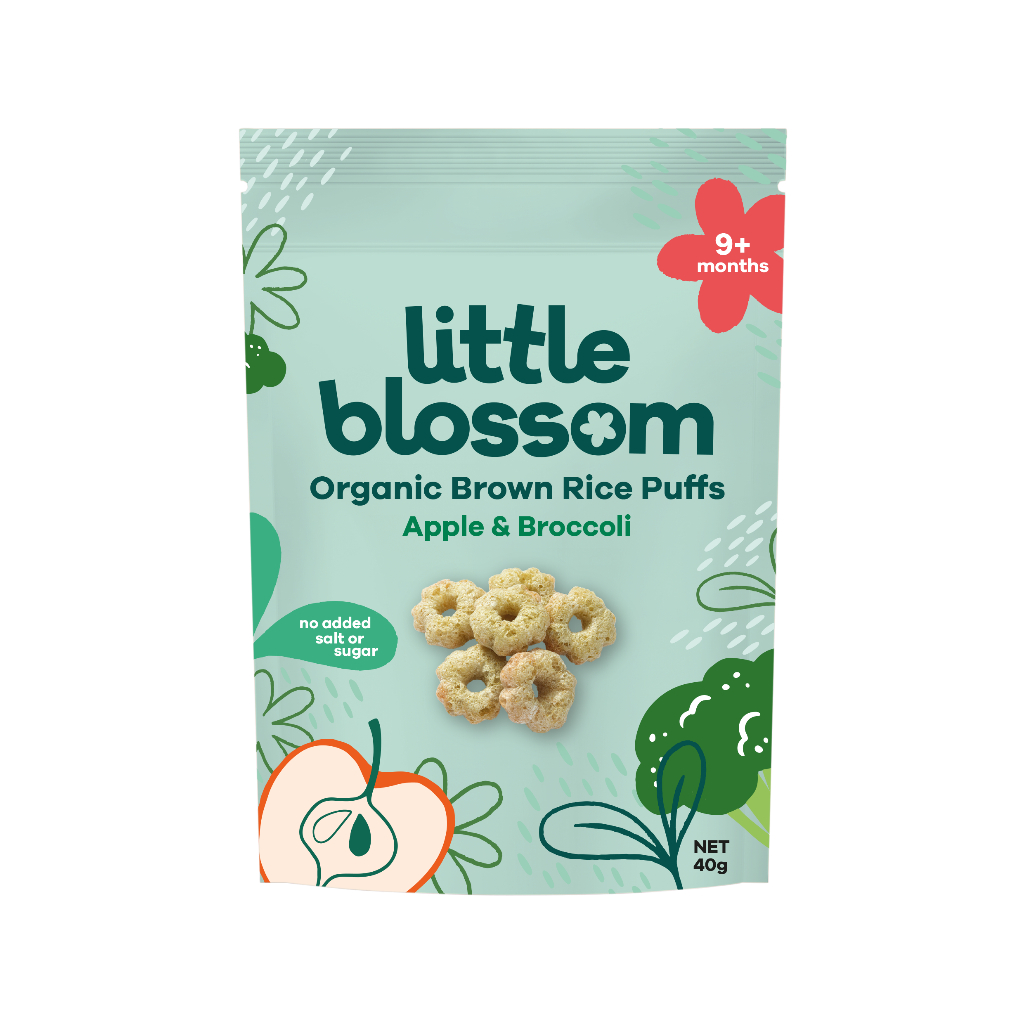 Little Blossom Organic Baby Puffs - Apple Broccoli (40g) | Shopee ...