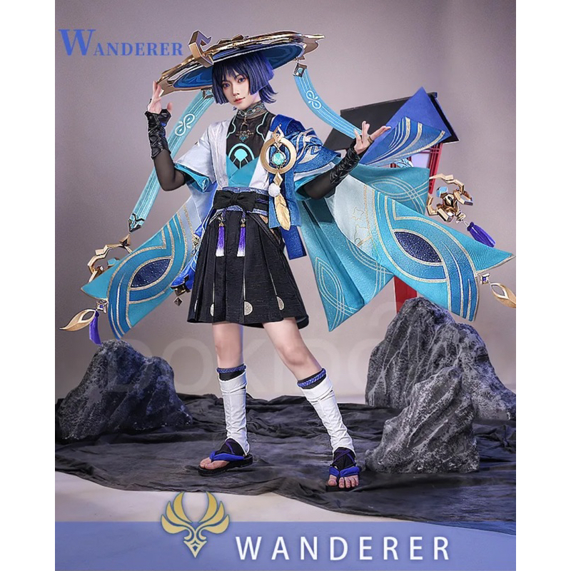 Wanderer Scaramouche Cosplay Game Genshin Impact Wanderer Wig Cosplay ...
