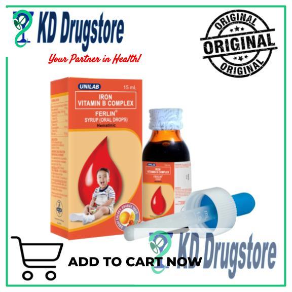 FERLIN (IRON + B COMPLEX) ORAL DROPS 15ML | Shopee Philippines