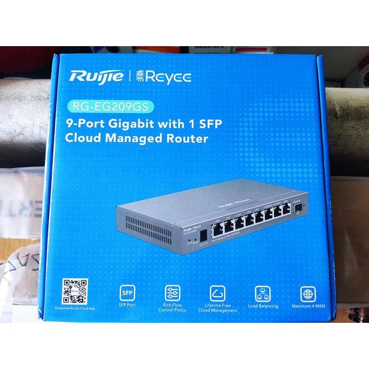 Ruijie | RG-EG209GS | Reyee 9-Port Gigabit Cloud Managed SFP Router ...