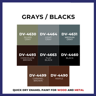 Davies Gloss-it QDE Paint for Wood / Furnitures 4L (Grays and Blacks ...