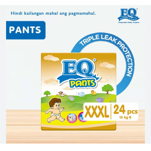 EQ Diaper Pants XXXL (24 pants) | Shopee Philippines
