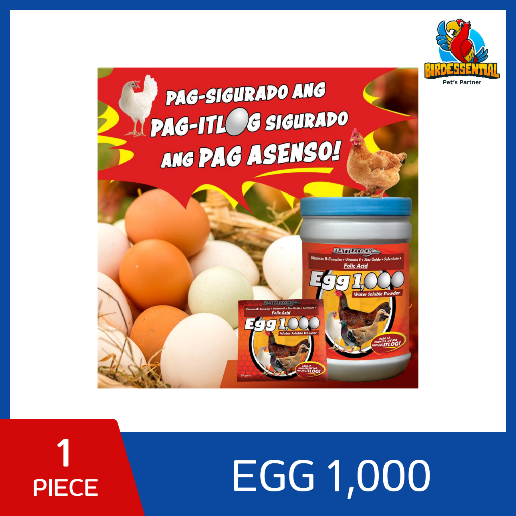 Battlecock Egg 1000 (1pc) Water Soluble Vitamins w/ B-Complex + Vitamin ...