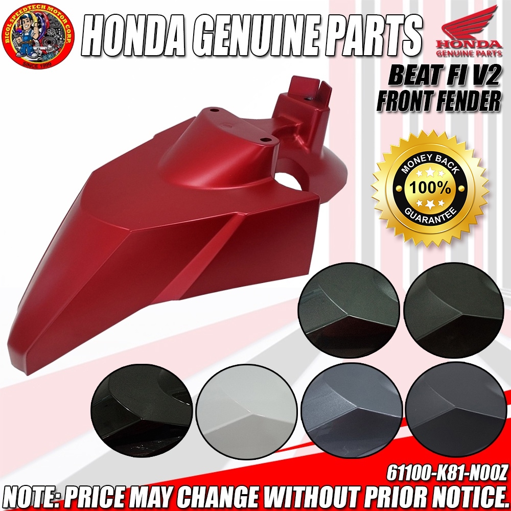 BEAT FI V2 FRONT FENDER (HPI) (Genuine: 61100-K81-N00Z) | Shopee ...