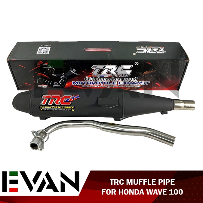 1 SET TRC MUFFLER PIPE FOR HONDA WAVE 100/125 /SMASH /RUSI MOTORCYCLE ...
