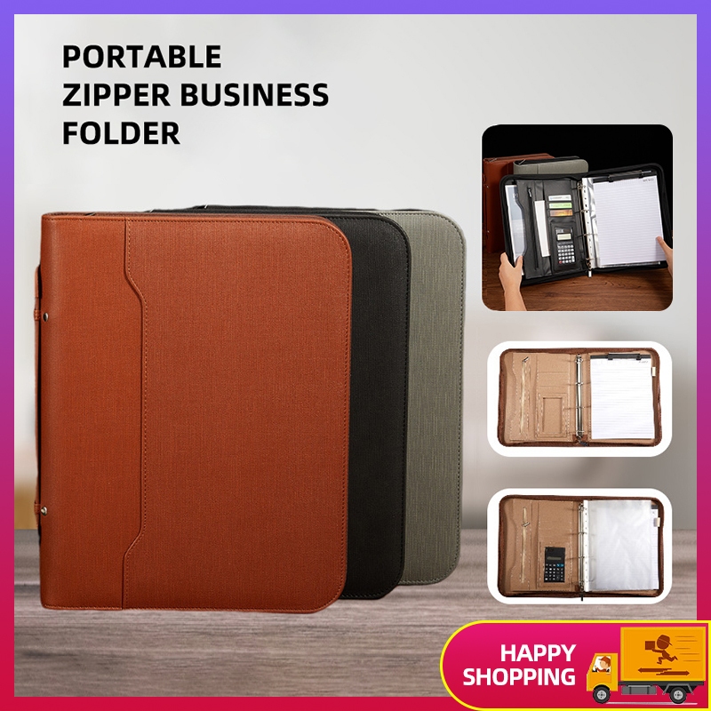 Business multifunctional a4 folder PU binder information contract ...