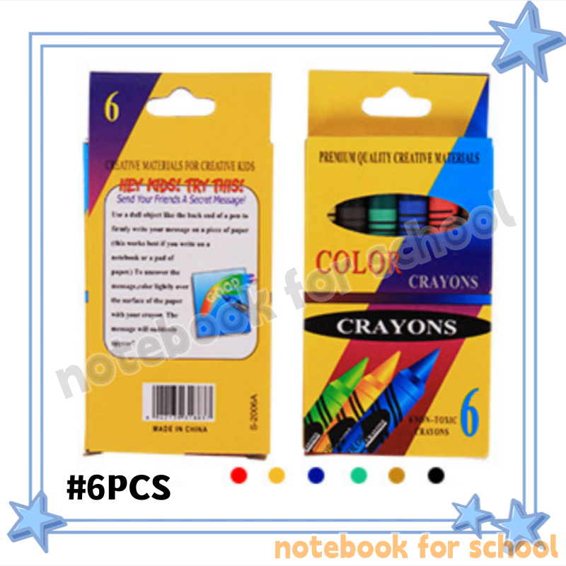 NFS 6/8/12/16/24 Colors Crayons Set Kids Painting Crayon Primary School ...