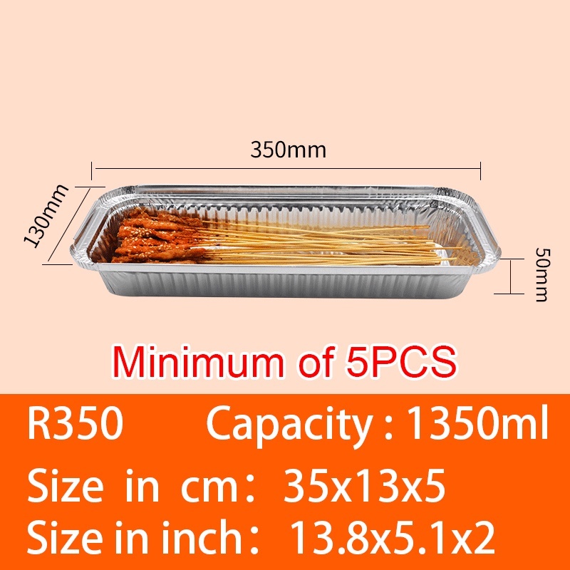 Aluminum Foil Tray With Lid Thickening Loaf Pan Food Grade ISO ...