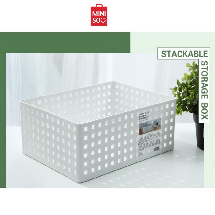 Miniso Stackable Durable Storage Box | Shopee Philippines