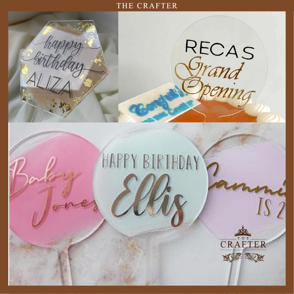 The Crafter | Personalized Cake Topper | Shopee Philippines