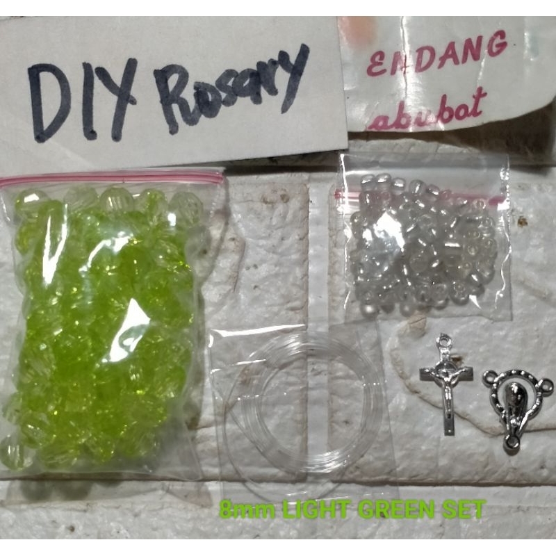 DIY ROSARY COMPLETE 1 SET PACKAGE for school project rosary making 1 ...