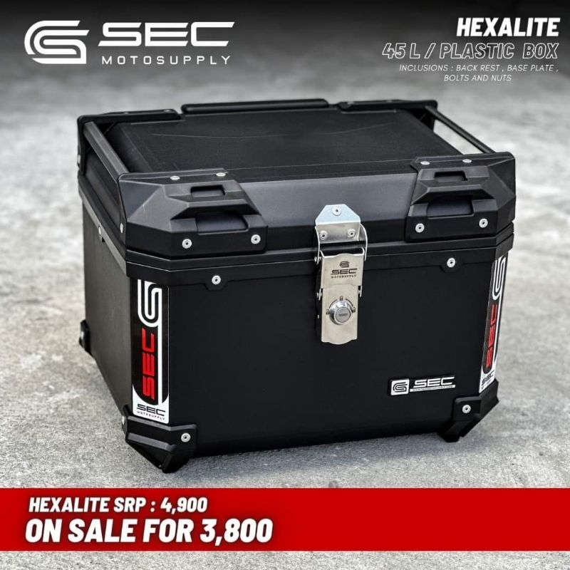 SEC KRYPTONITE SECURE TOP Box 45L 36L 56L ABS Plastic Alloy Design HNJ ...