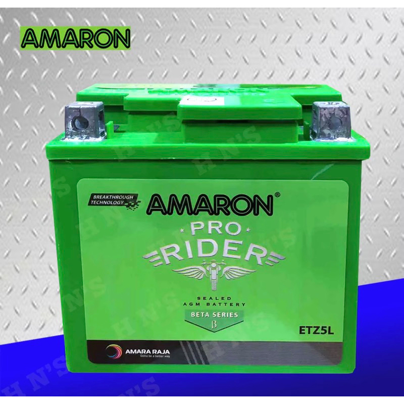 AMARON Pro Bike Rider AP-ETZ5L (MF5L-B) Motorcycle Battery Maintenance Free | Shopee Philippines